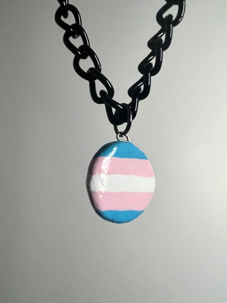 Customizable Pride Flag Pendant Chain Necklace - Etsy