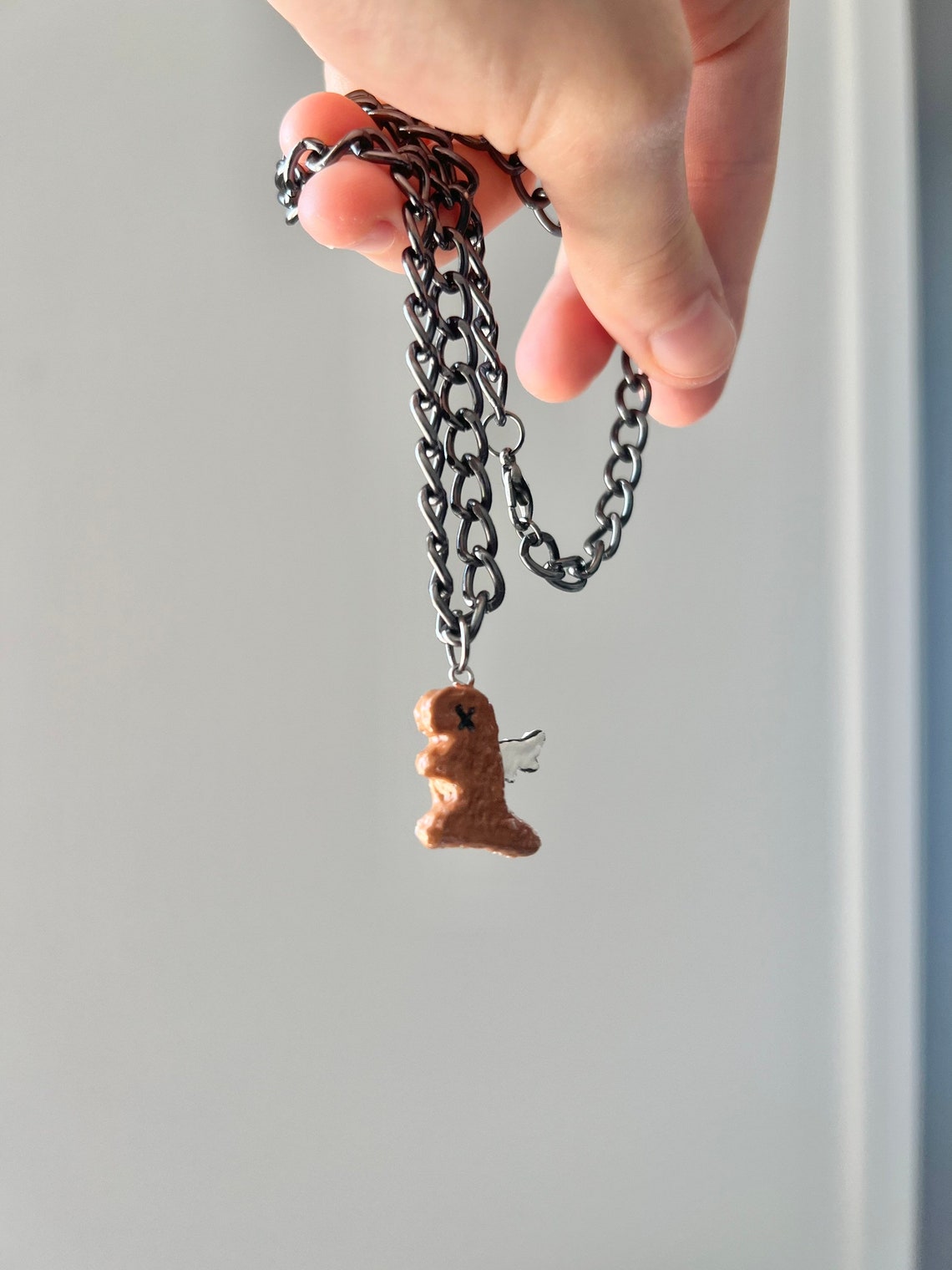 Jays Dino Nugget Pendant Chain Necklace. Handmade Dino - Etsy