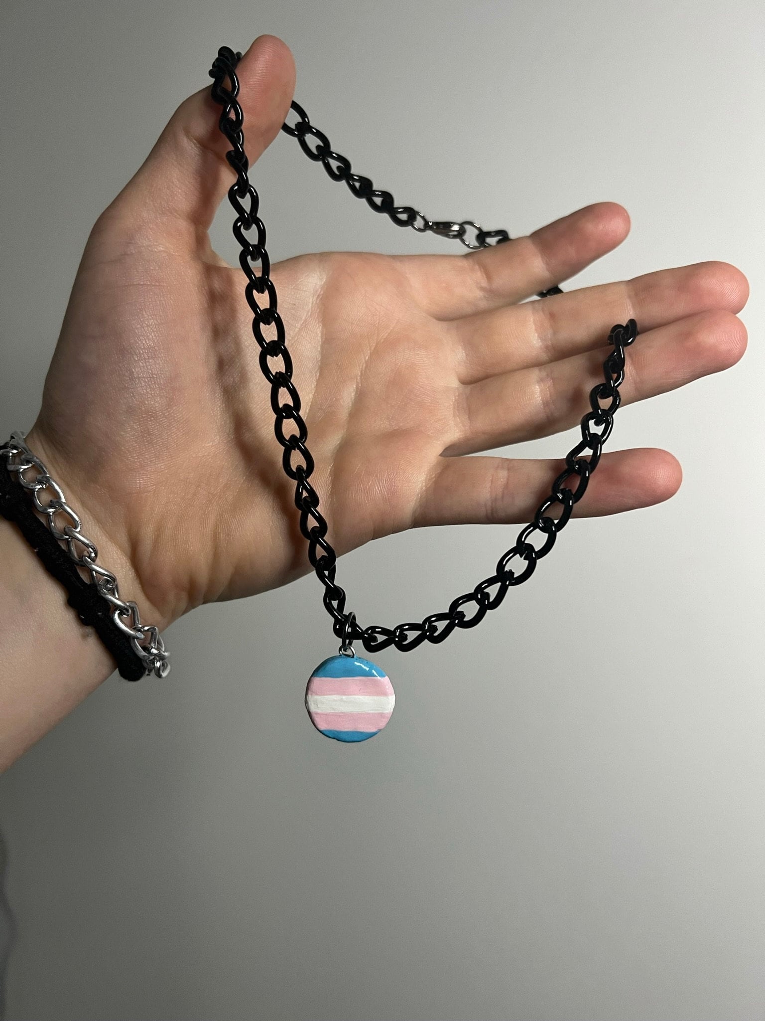 Customizable Pride Flag Pendant Chain Necklace - Etsy