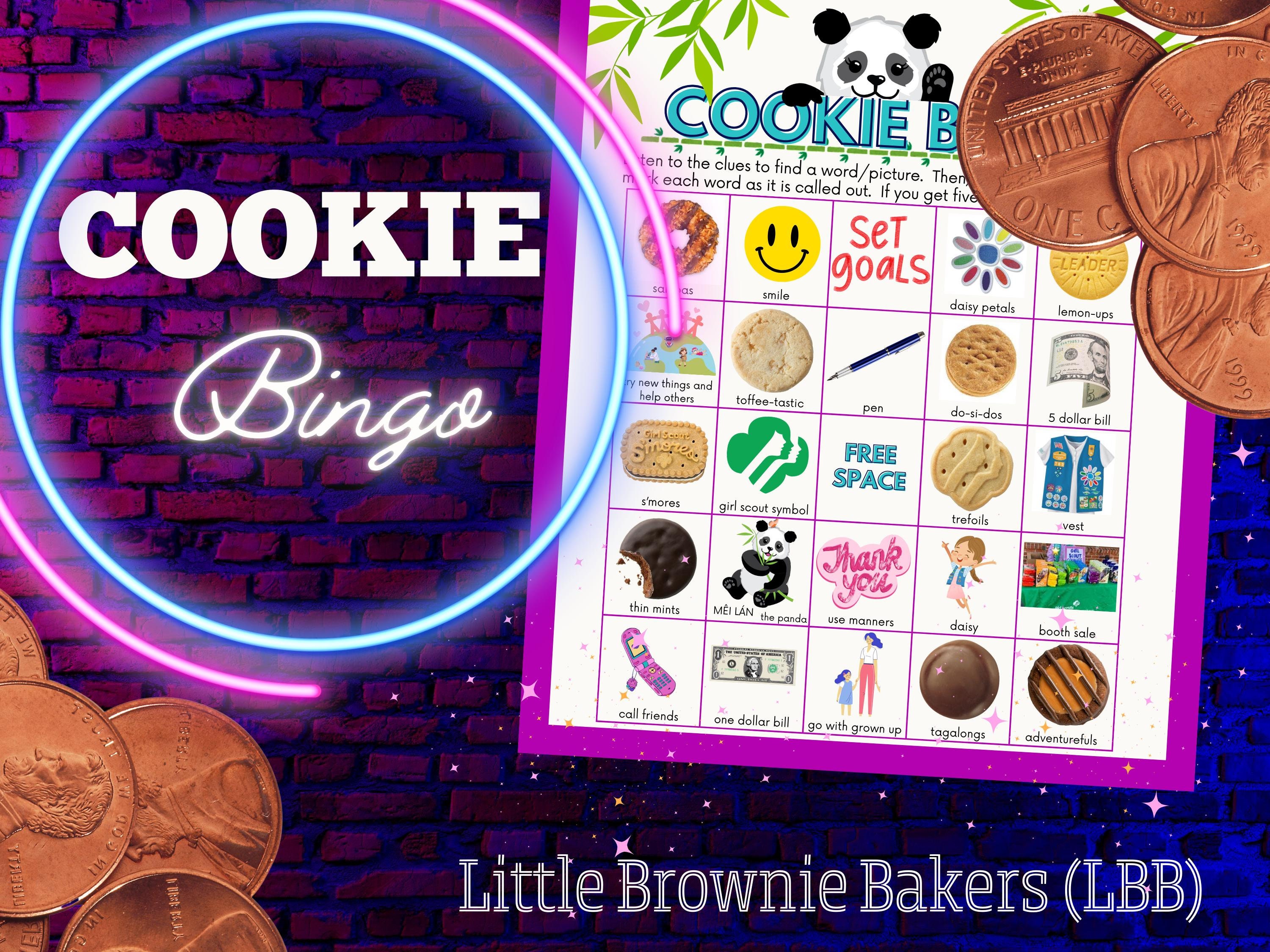 Girl Scout Cookie Bingo Game With 12 Cards (daisy and LBB Version) - Etsy