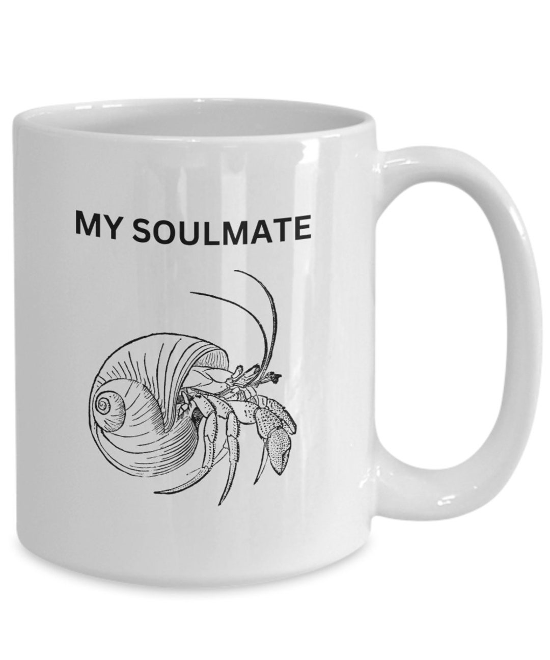 My Soulmate the Hermit Crab, Funny Cup for Introverts - Etsy