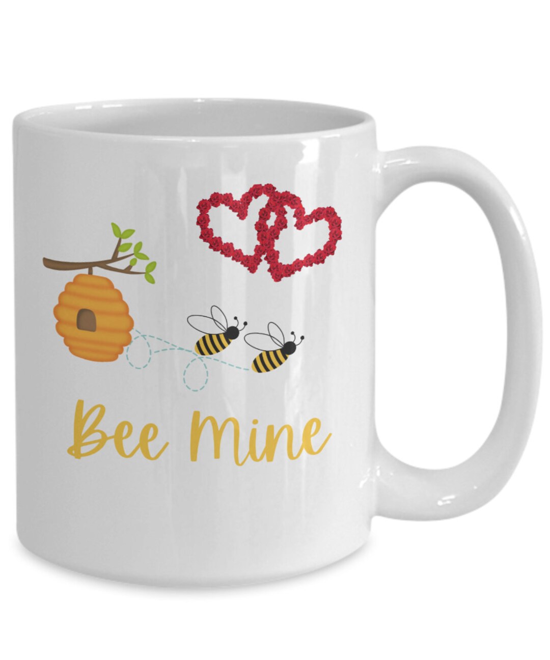 Bee Mine. Gorgeous Coffee Cup for Valentine's Day. Bees Together ...
