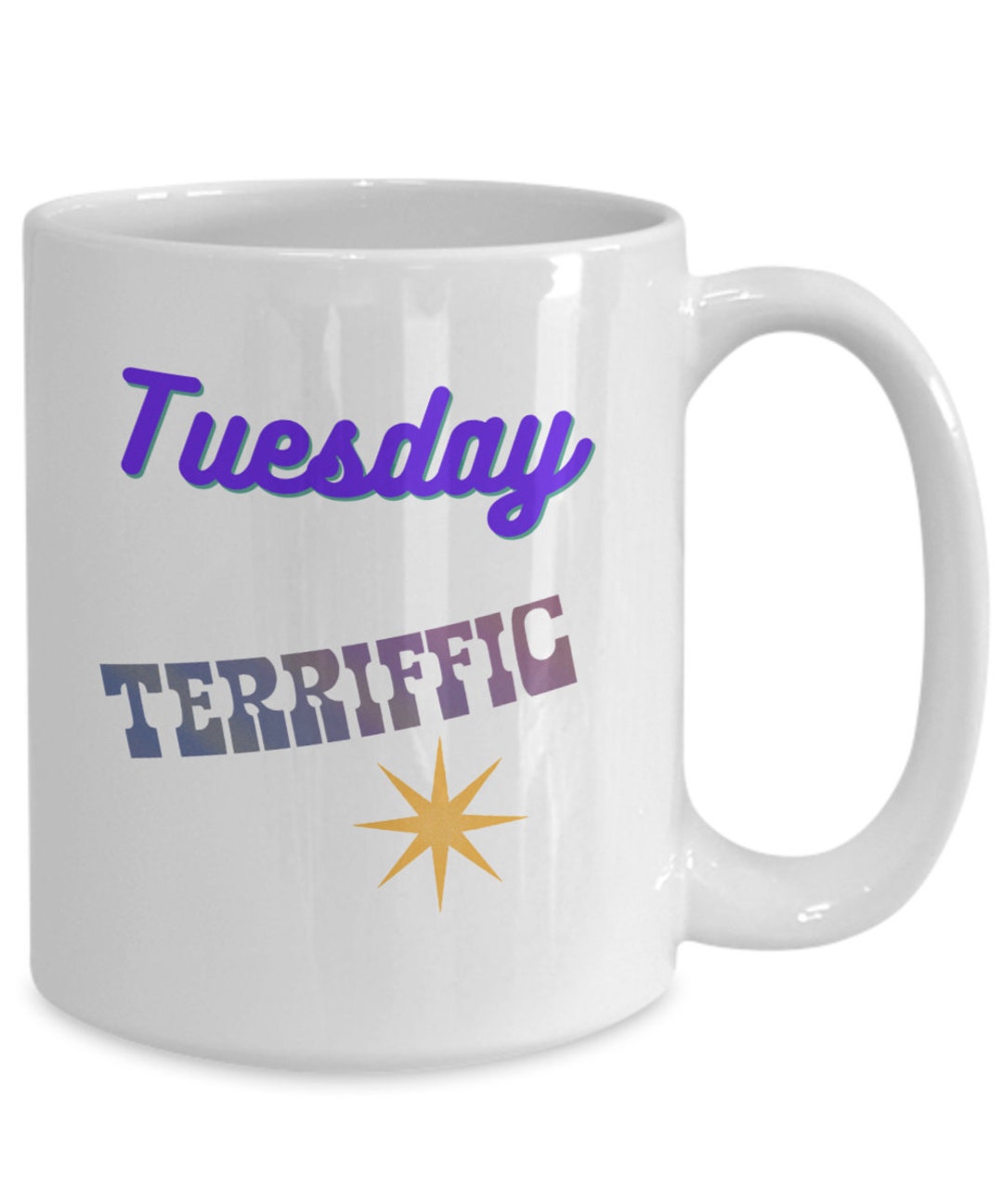 TUESDAY TERRIFIC Days of the Week Coffee Mug Set for Her - Etsy