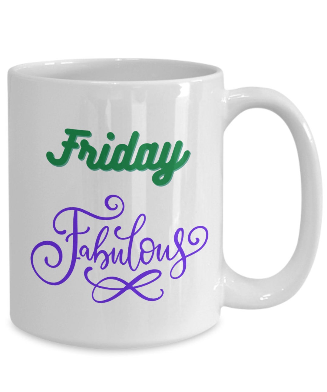 FRIDAY FABULOUS Days of the Week Coffee Cup Set for Her - Etsy