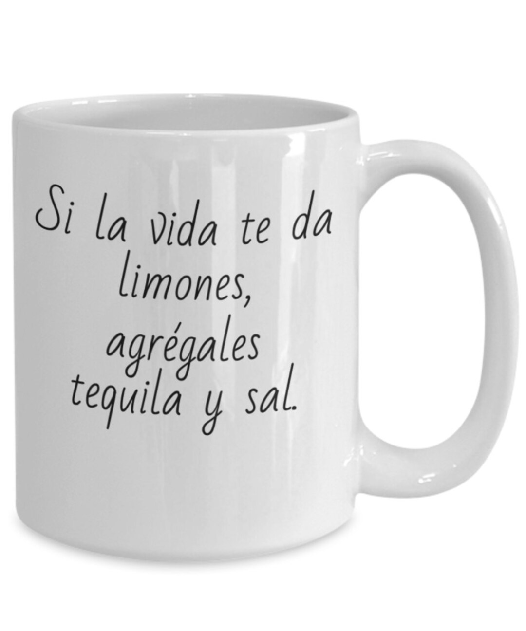 Funny Spanish Mug, Tequila and Salt, Adult Coffee Cup - Etsy