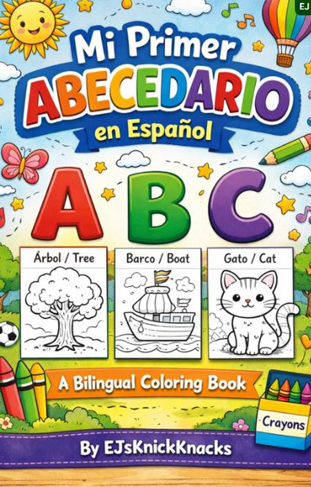 Mi Primer Abecedario En Español | Bilingual Alphabet Coloring Book for ...