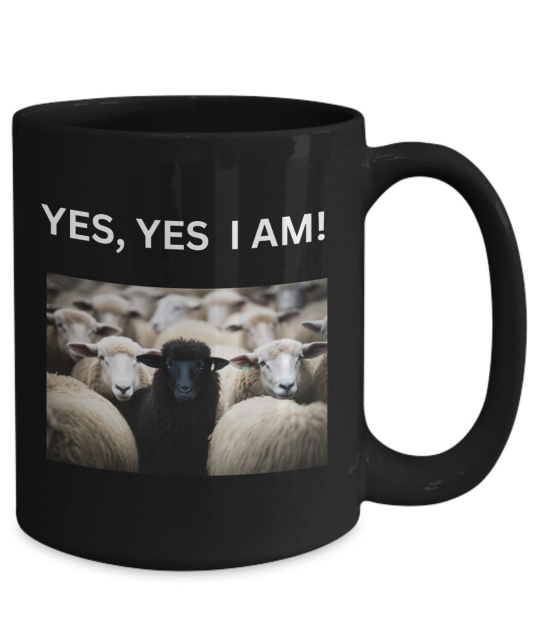 Black Sheep Coffee Mug, Troublemaker Cup - Etsy