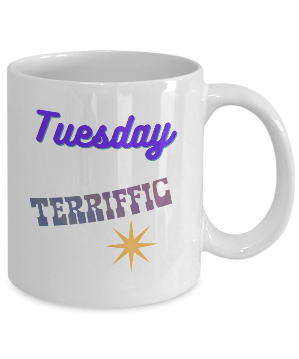 TUESDAY TERRIFIC Days of the Week Coffee Mug Set for Her - Etsy