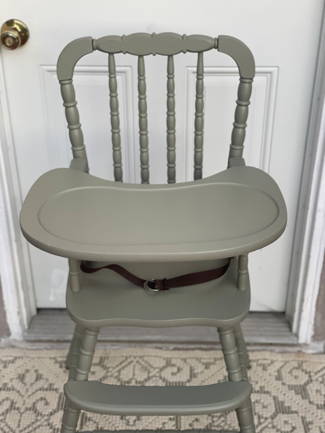 Vintage Jenny Lind High Chair Sage Green - Etsy