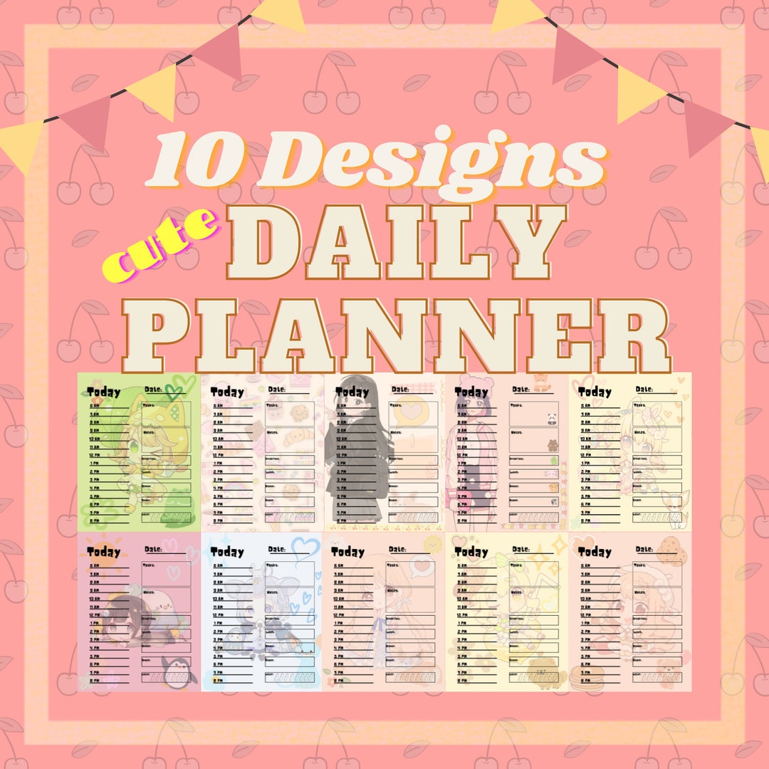 Printable Daily Planner,daily Check In,digital Daily Planner,pink ...