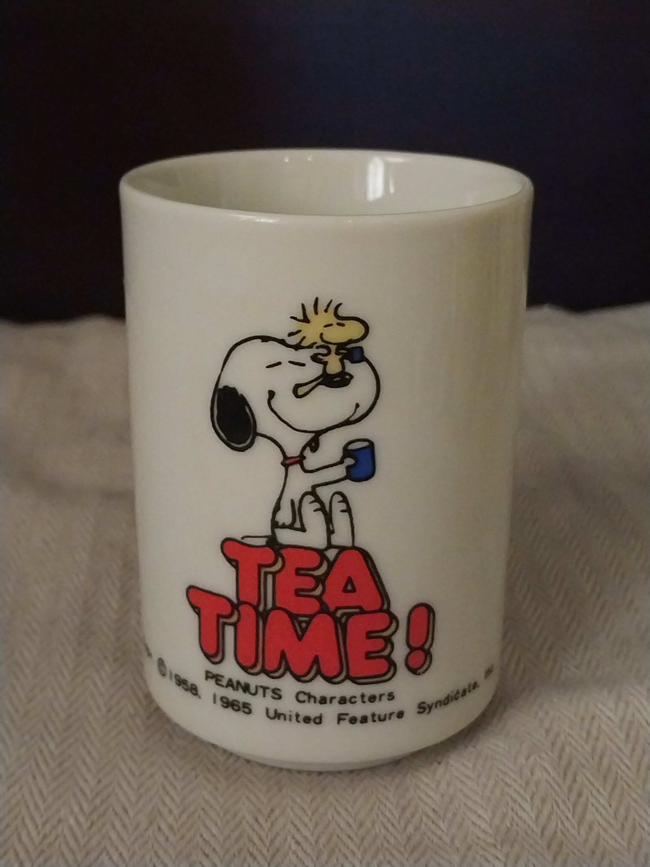 FOUR: 1960 and 1965 Snoopy Peanuts Shultz Tea Cups; Vintage New - Etsy