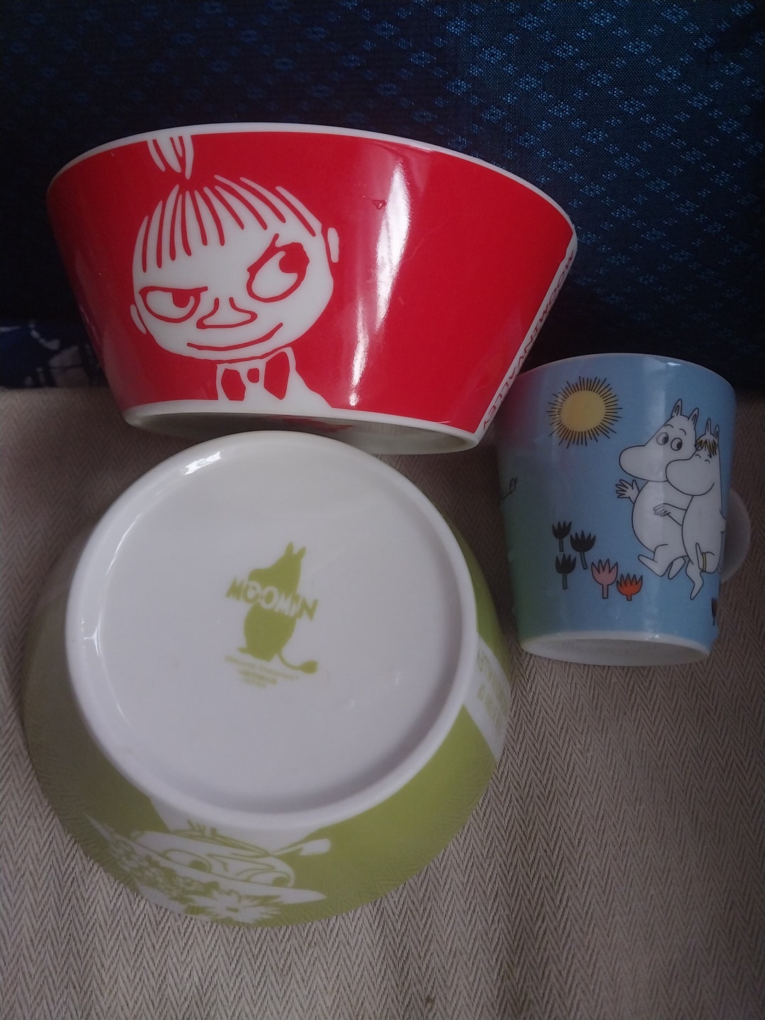 THREE: the Story of Moomin Valley Dinner Bowls and Tea Cup; New - Etsy