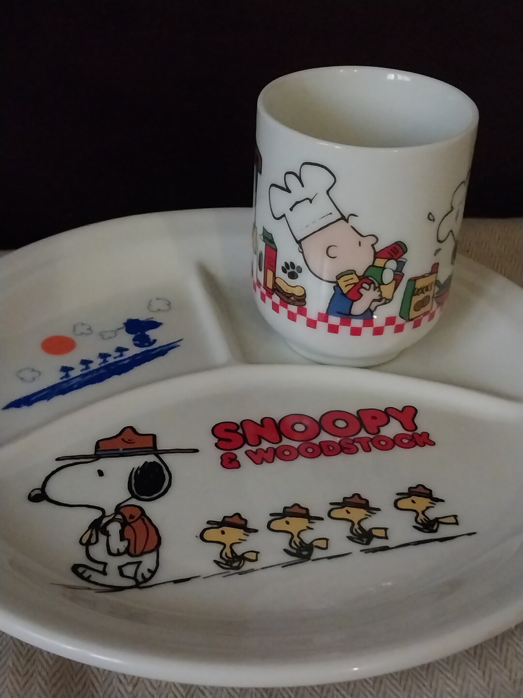 RARE; 1958 Snoopy Tea Cup; 1965 Snoopy Plate; Vintage New - Etsy