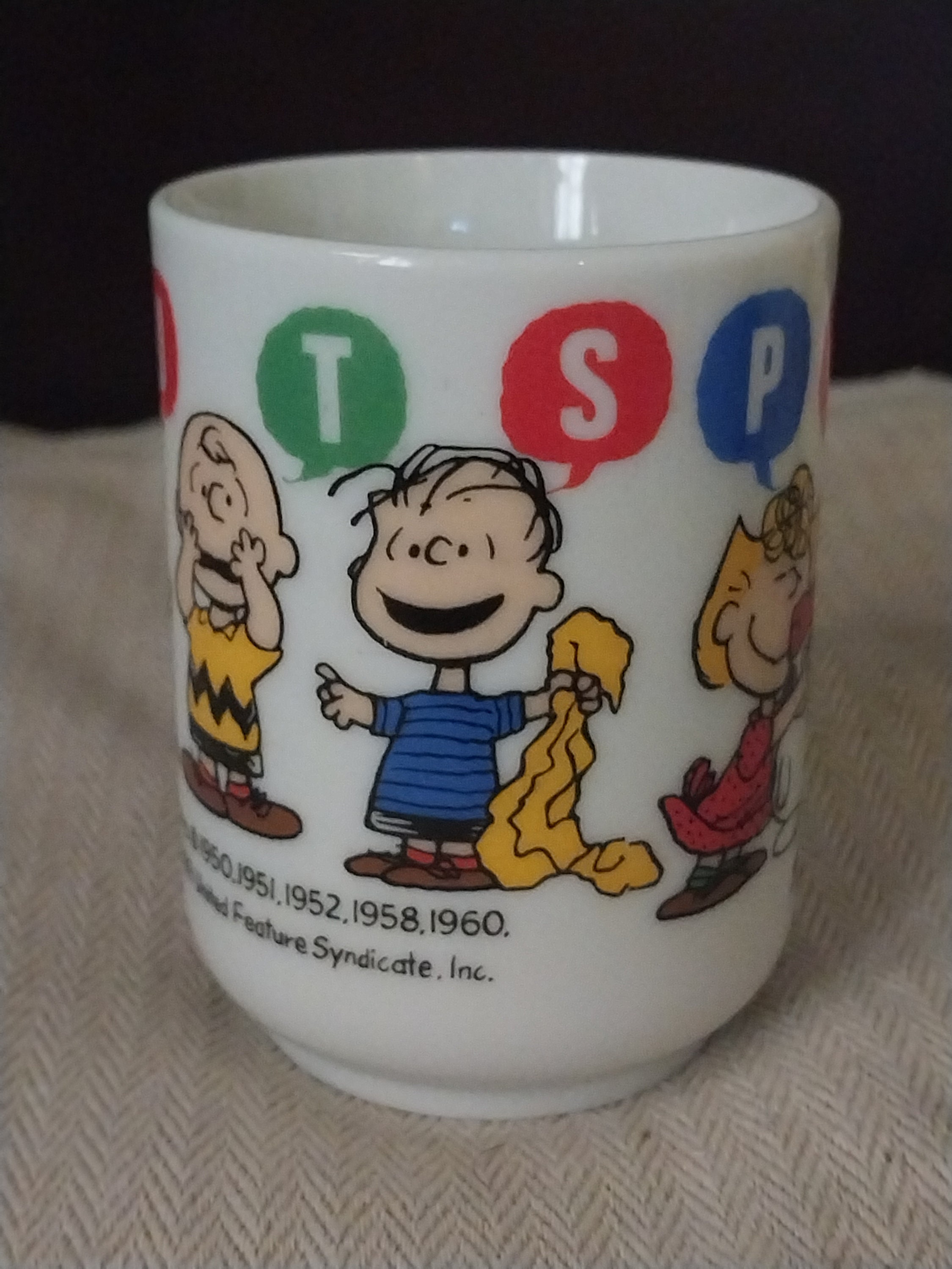 FOUR: 1960 and 1965 Snoopy Peanuts Shultz Tea Cups; Vintage New - Etsy