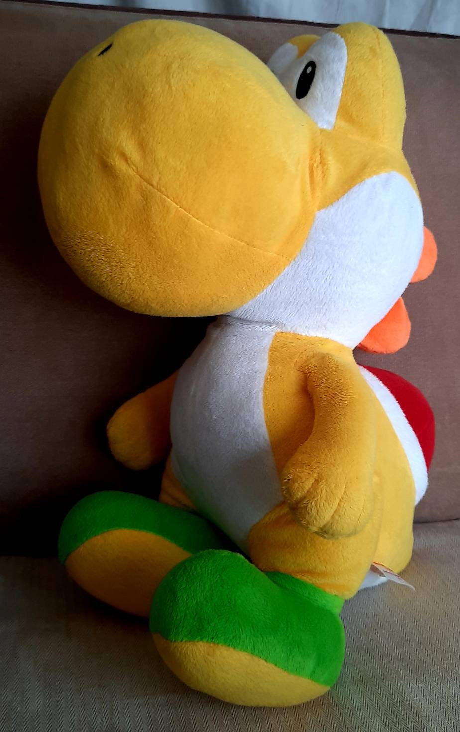 Super Mario Yoshi Large Yellow 18 Plush in Excellent - Etsy