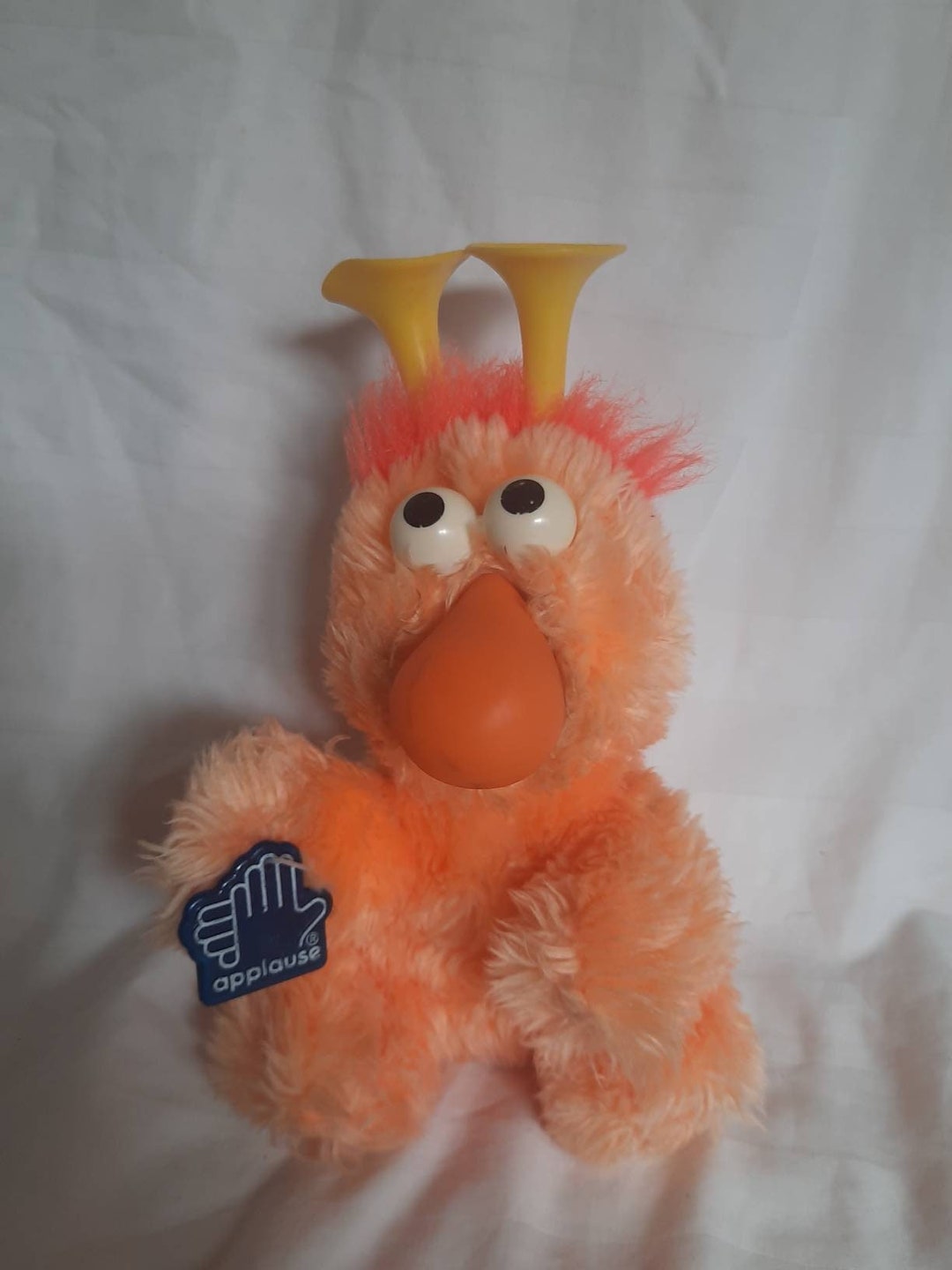 Two for One: 1980s Rare Sesame Street Baby Orange 8 Inch Small Kawaii ...
