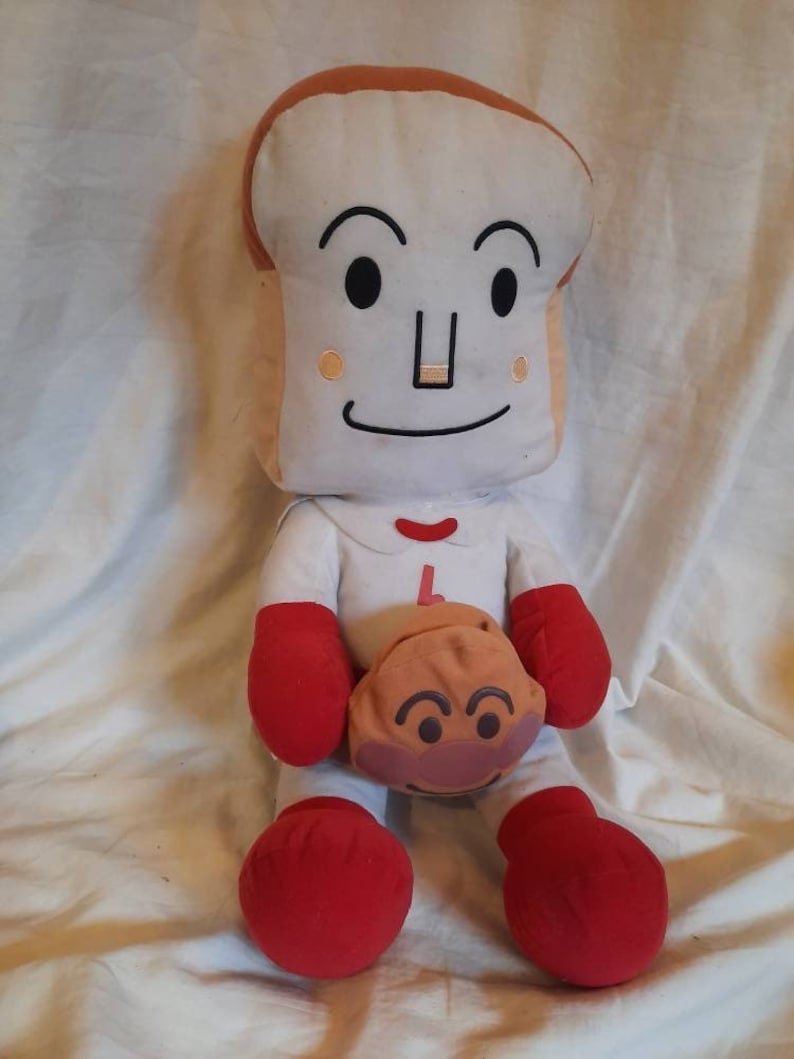 Anpanman Shokupanman 17 Inch Large Kawaii Japan Exclusive Plush With ...
