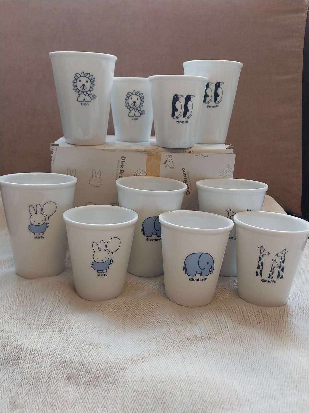TEN: 1986 Miffy Drinking/tea Glasses; New Rare Vintage - Etsy