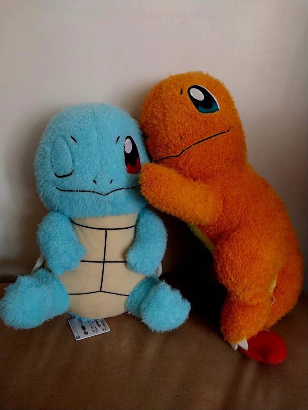 TWO Pokemon Fuzzy Plushies Banpresto 16" Charmander Sleeping Pokémon ...