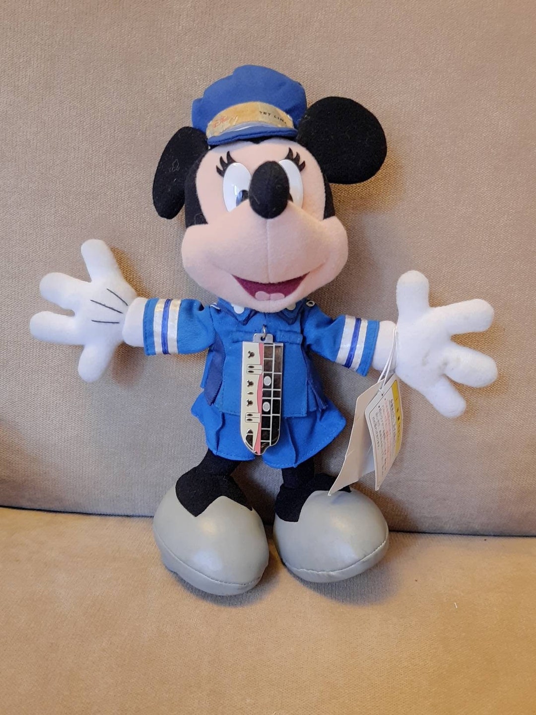 Vintage Disney Japan Minnie Mouse Train Conductor With Train Pendant ...