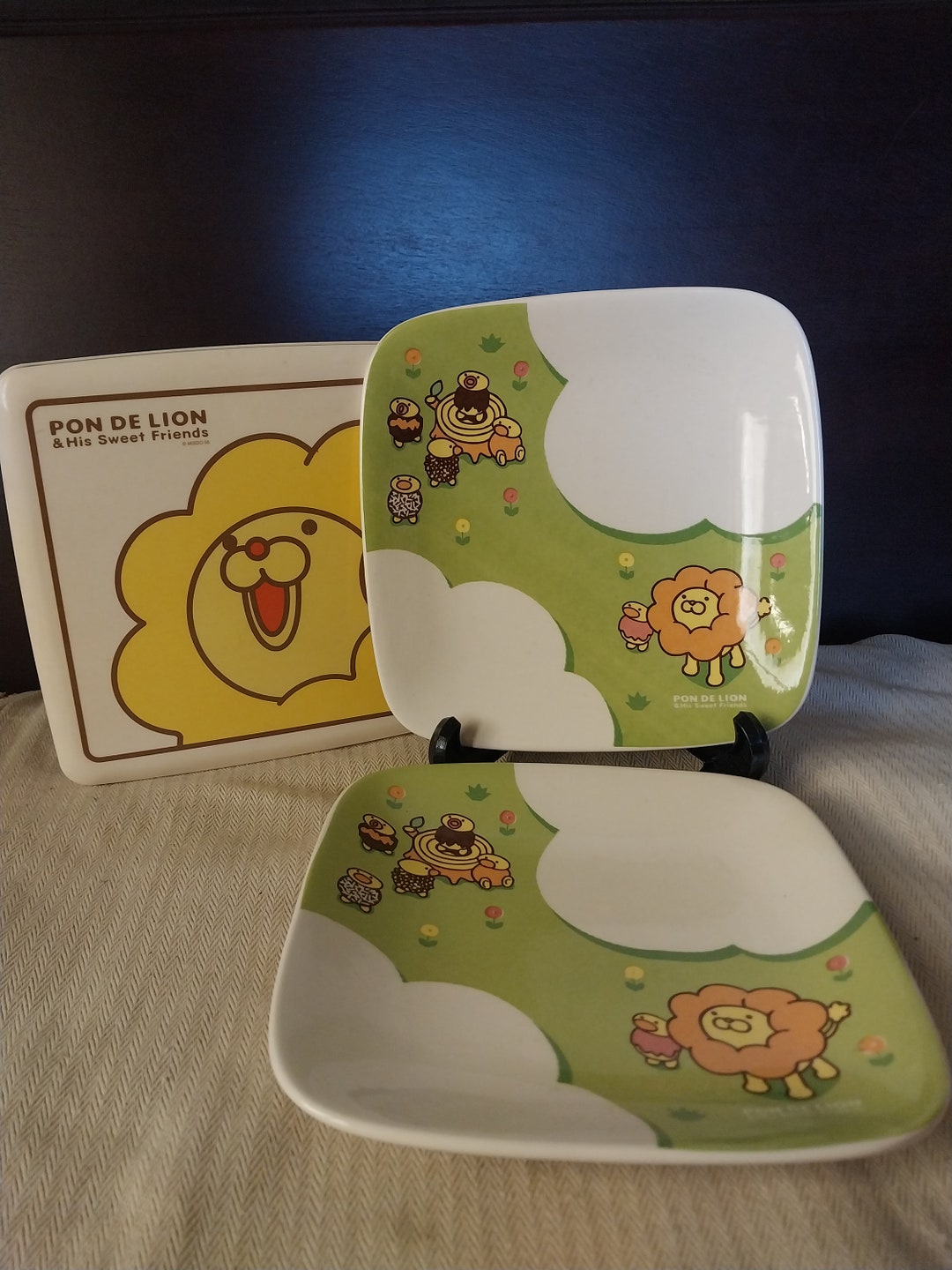 THREE: Mister Donut X Pon De Lion Plates + Tupperware; New - Etsy