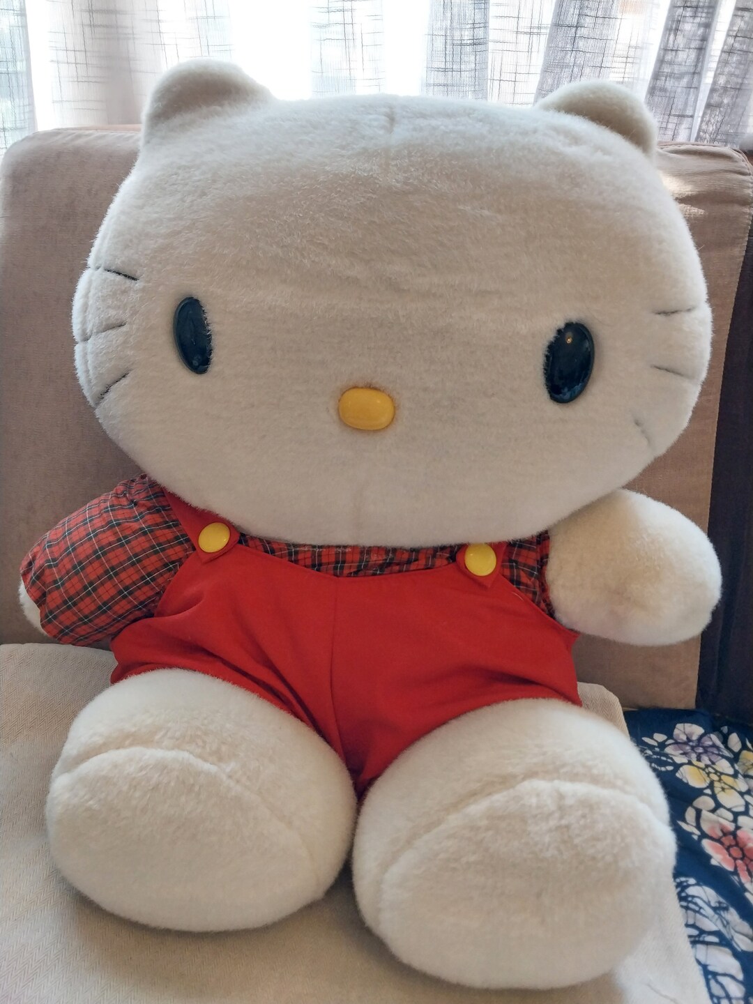 Jumbo 1998 18 Hello Kitty Plush Excellent Vintage - Etsy