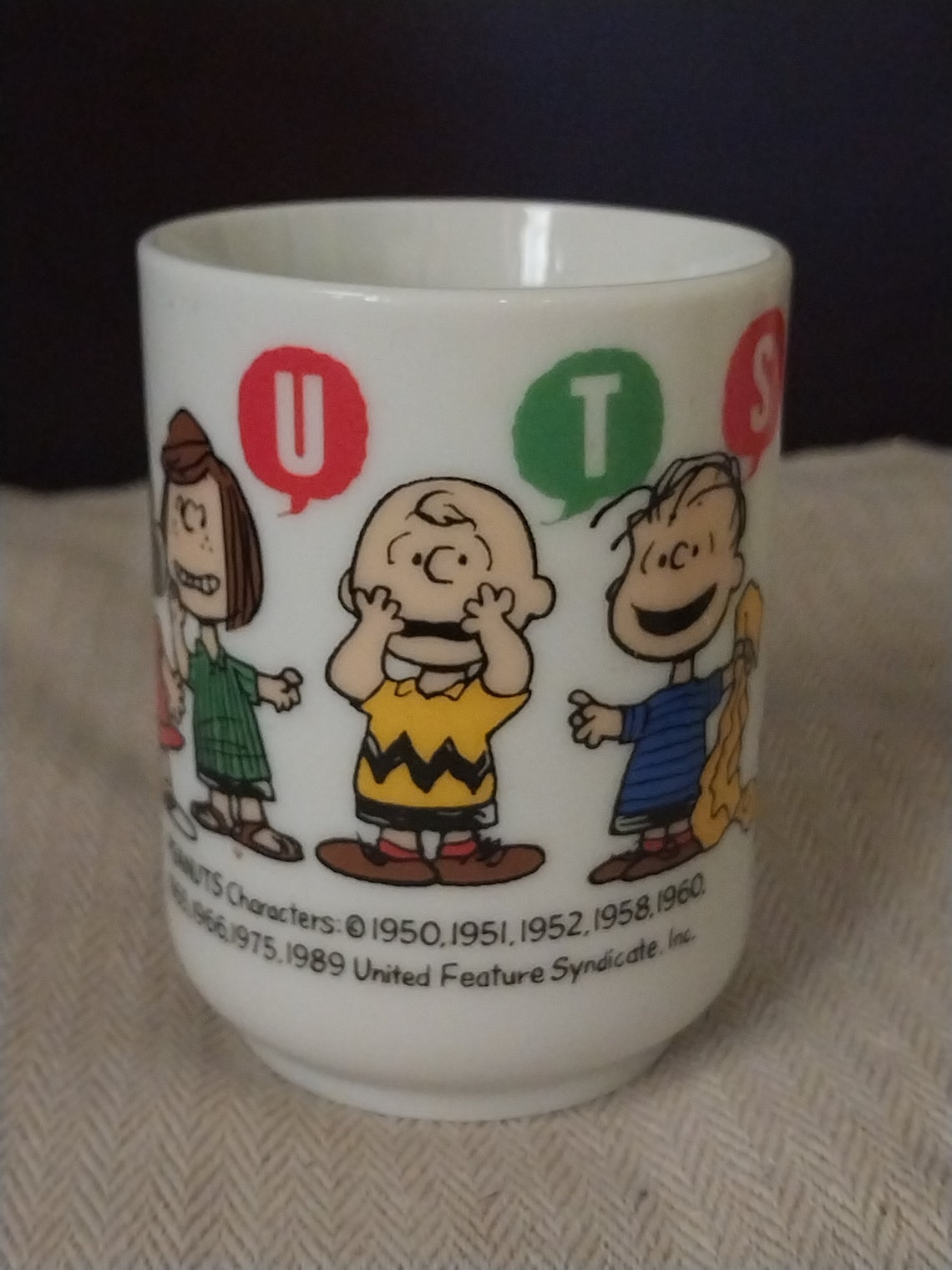 FOUR: 1960 and 1965 Snoopy Peanuts Shultz Tea Cups; Vintage New - Etsy