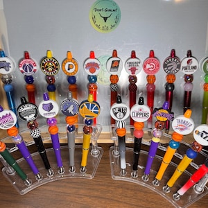 BASKETBALL TEAMS on Beaded Pens!! - Etsy