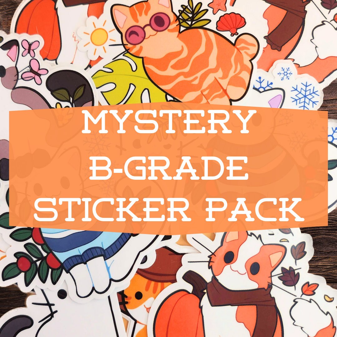 Oopsie Cat Stickers // B-grade Stickers // Cat Sticker // Vinyl Diecut ...