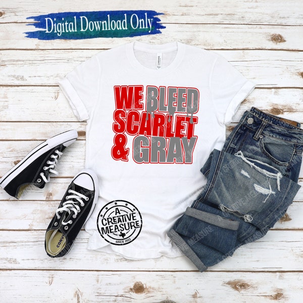 Scarlet and Grey Svg - Etsy Ireland