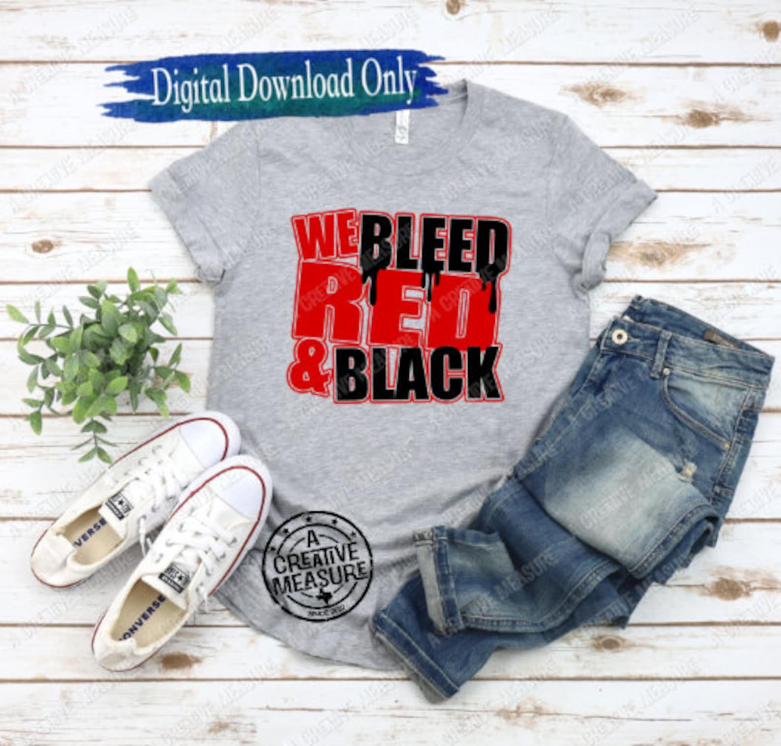 We Bleed Red and Black Svg / Red and Black Svg / Red and Black School ...