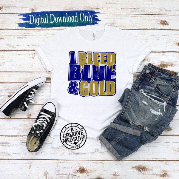 Blue and Gold - Etsy