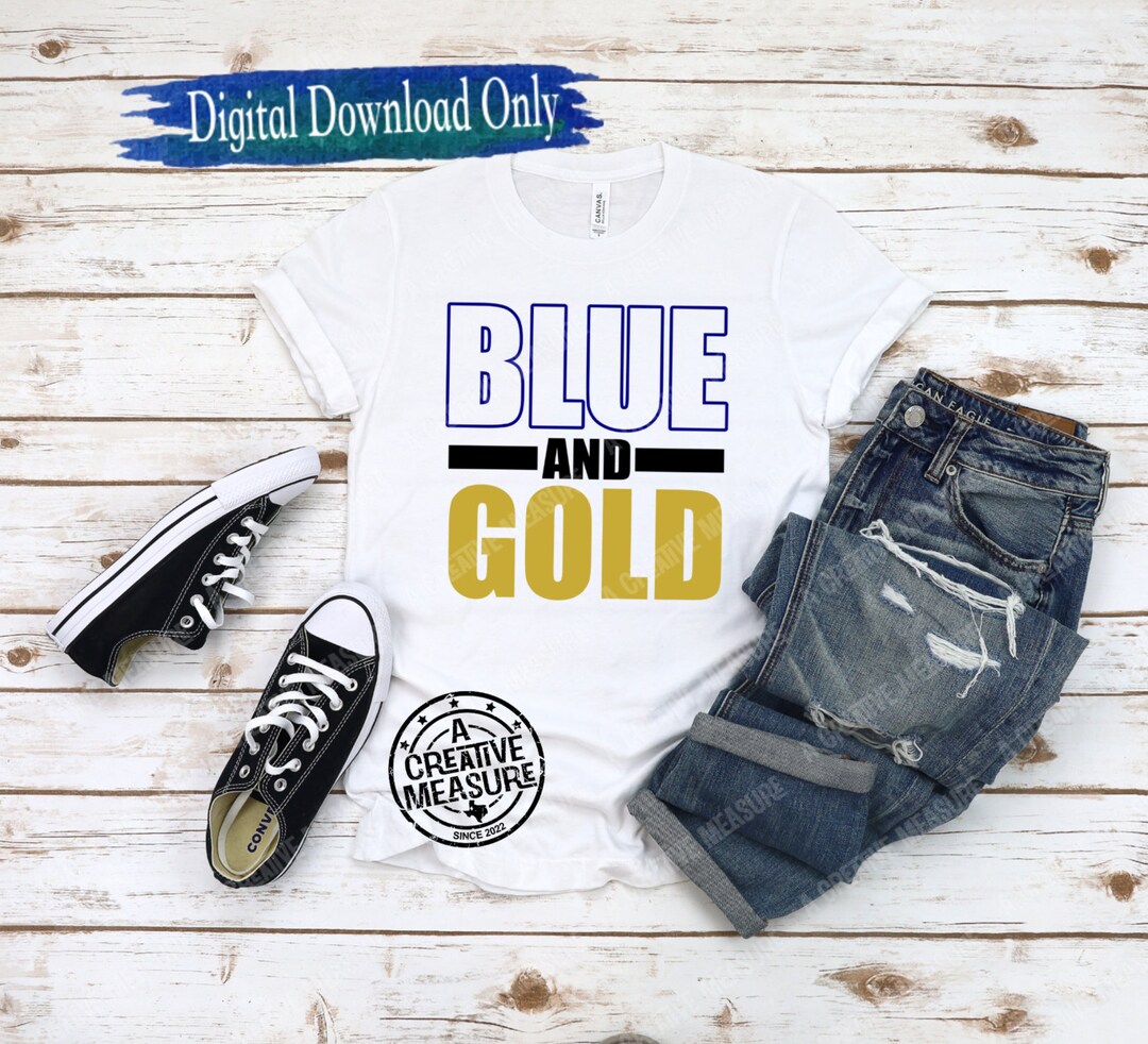 Blue and Gold Svg / Blue and Gold School Colors Svg / Blue and Gold ...