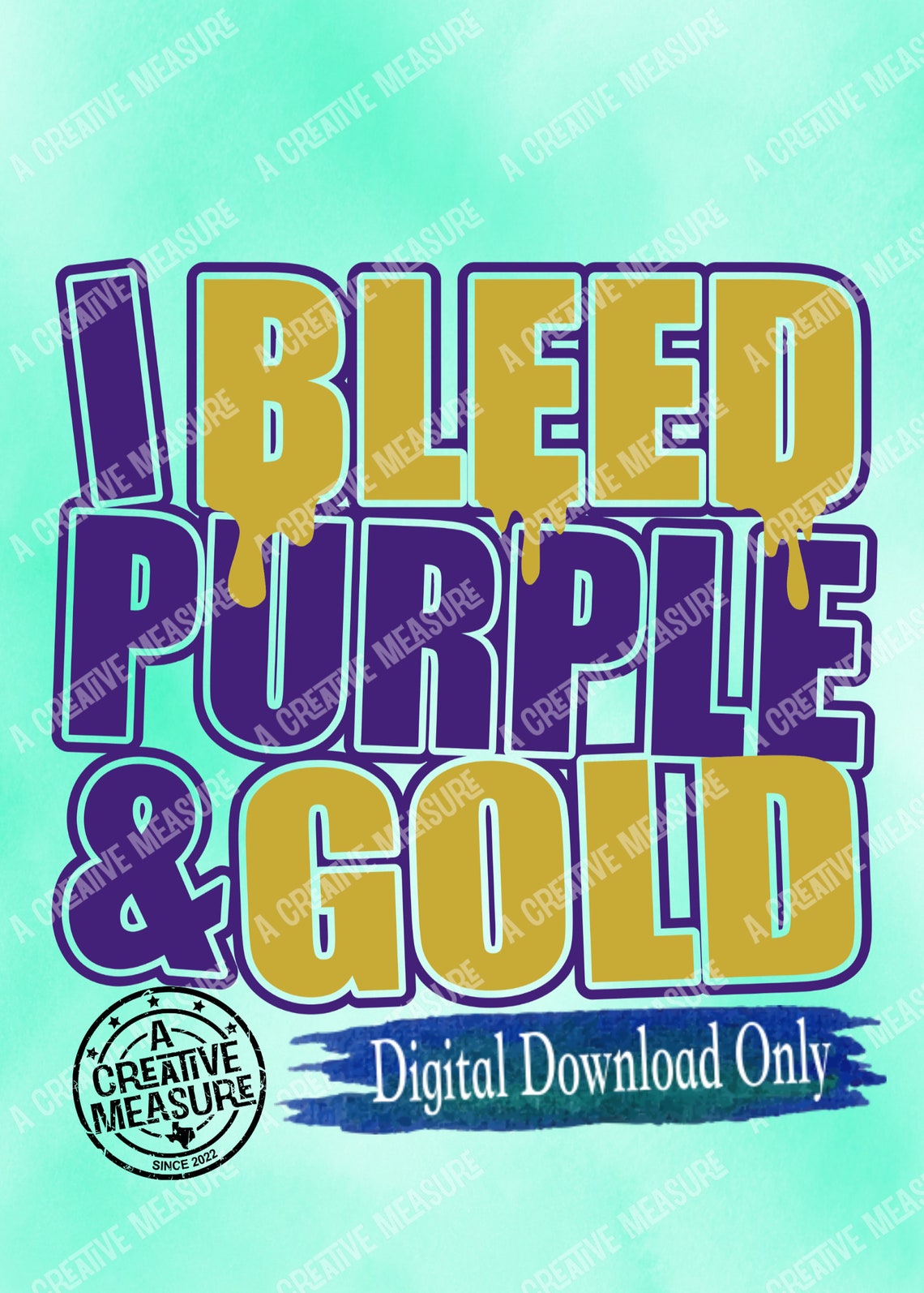 I Bleed Purple and Gold Svg - School Pride - School Team Colors ...