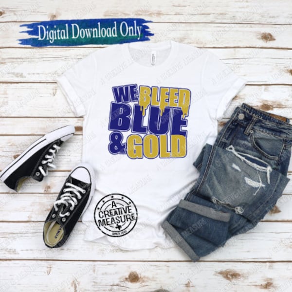 Blue and Gold - Etsy