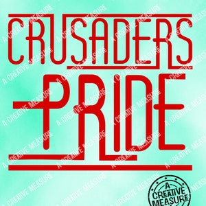 Crusaders Pride Svg - School Pride Svg - Crusader - Crusaders Mascot ...