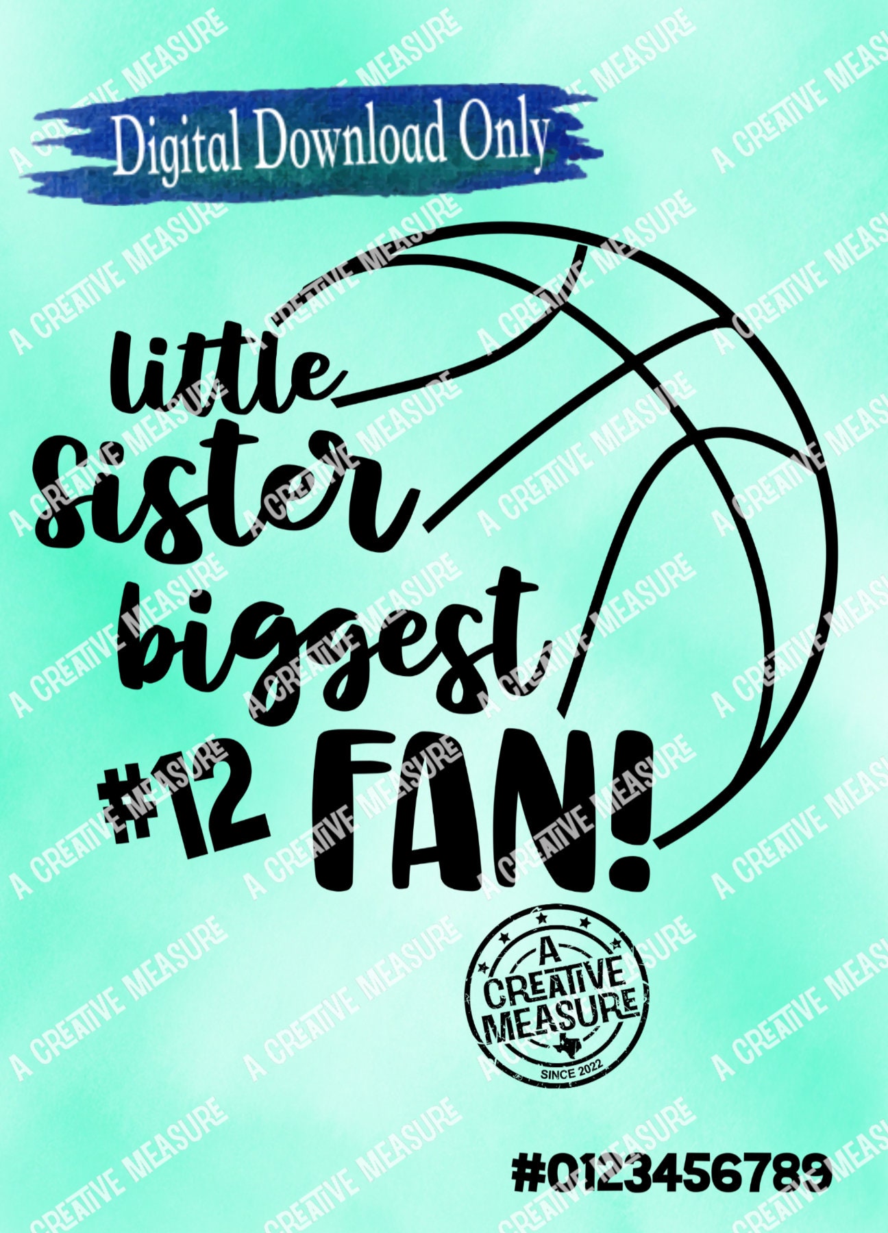 Little Sister Biggest Fan Basketball SVG / Basketball Sister - Etsy