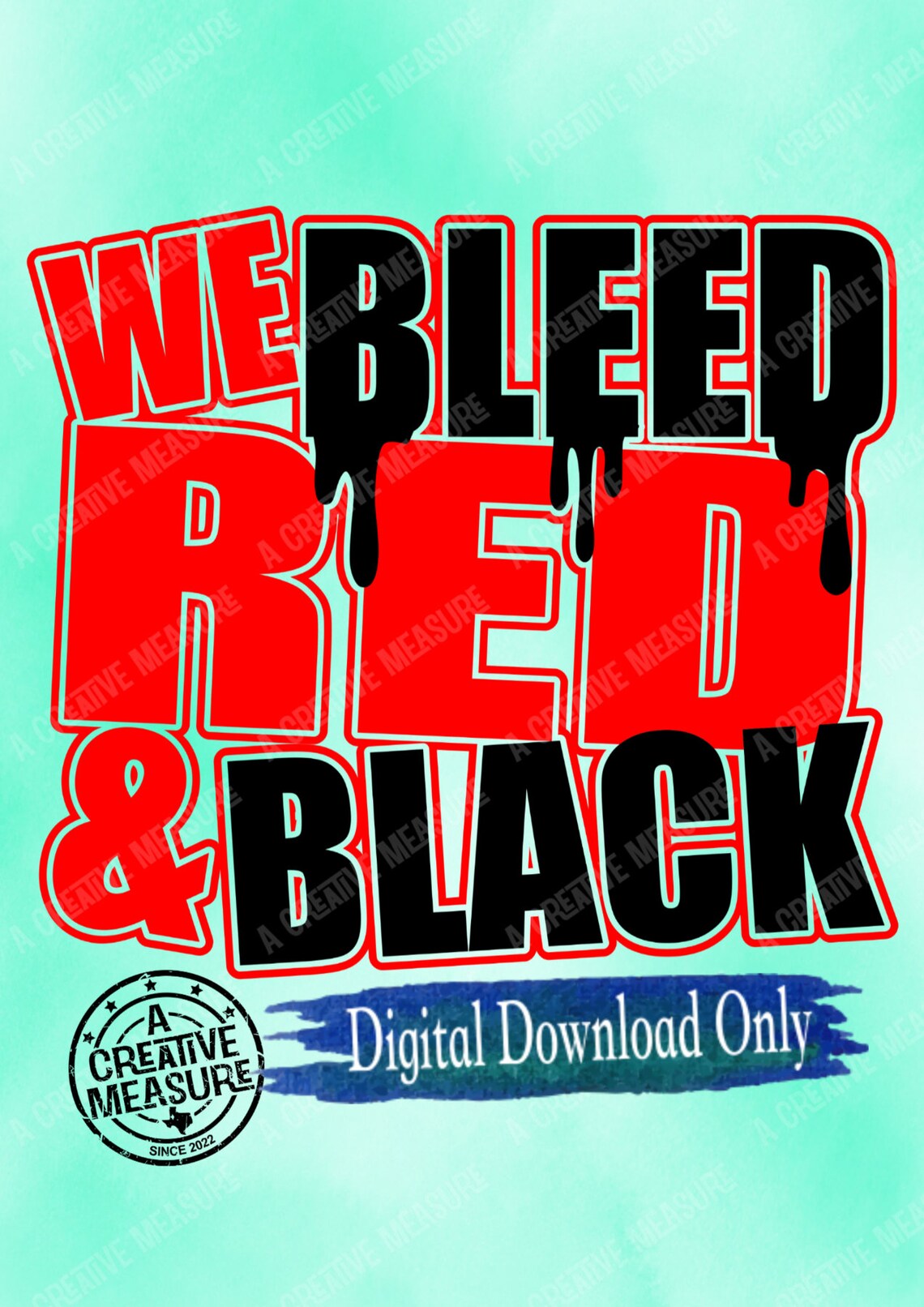 We Bleed Red and Black Svg / Red and Black Svg / Red and Black - Etsy