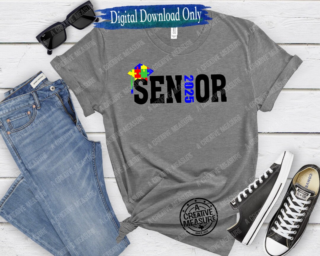 Senior Class of 2025 - Autism - Autistic - Autistic Graduate - Puzzle ...