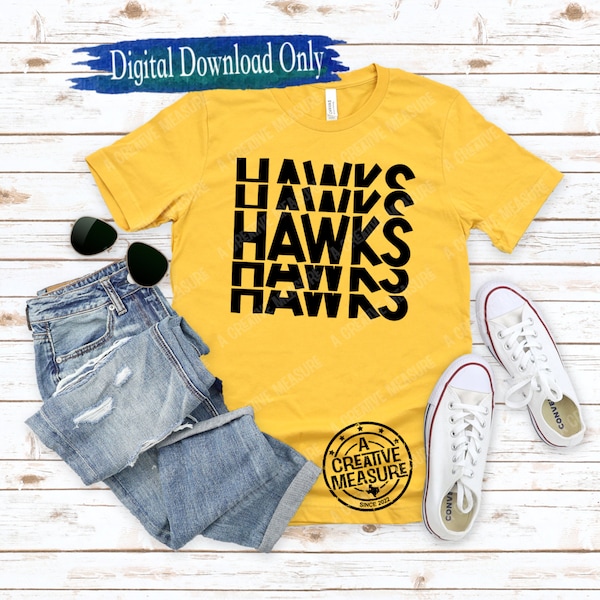 Repeating Hawks Svg - Etsy