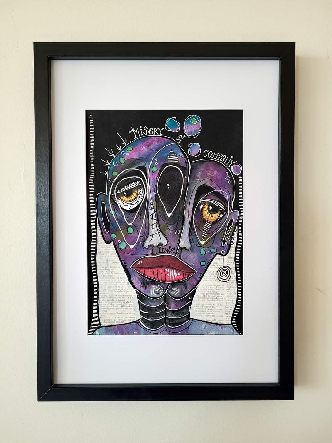 Misery & Company Original Artwork Watercolour A4 Unique Art free ...
