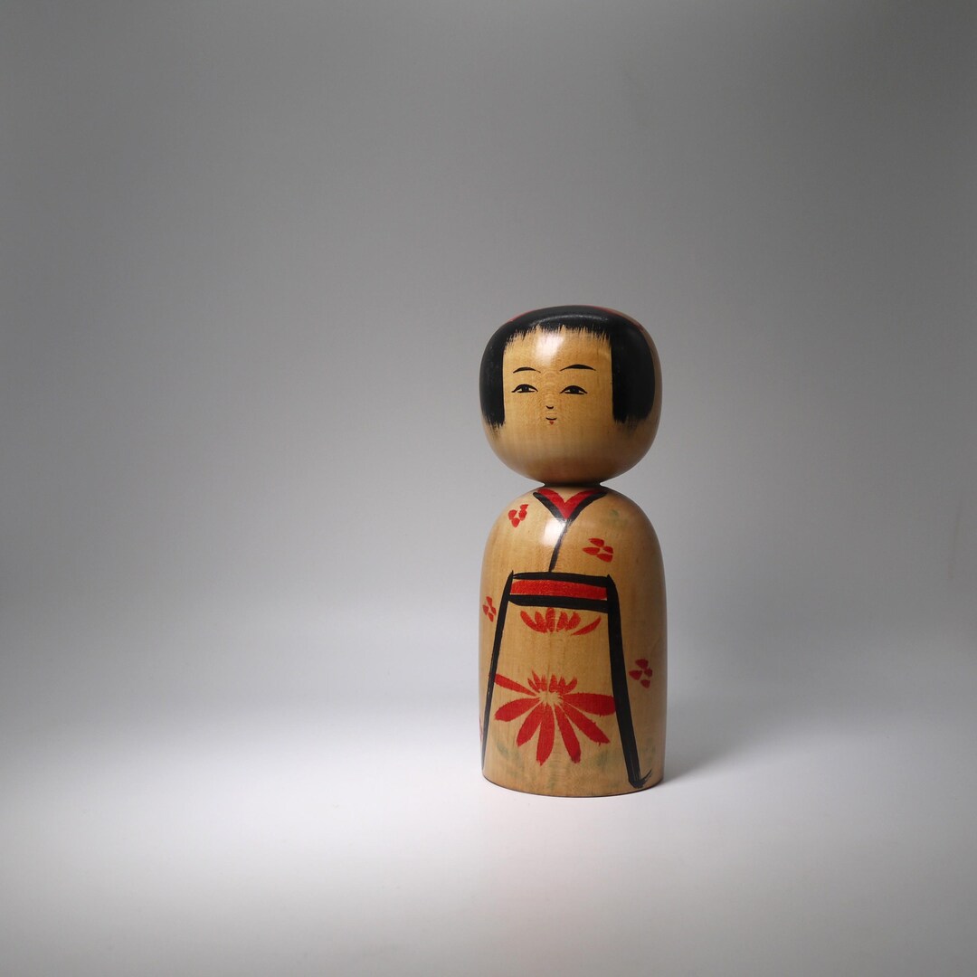 Vintage ONODERA Masanori Kokeshi (15cm/5.9"), Japanese Traditional Doll ...