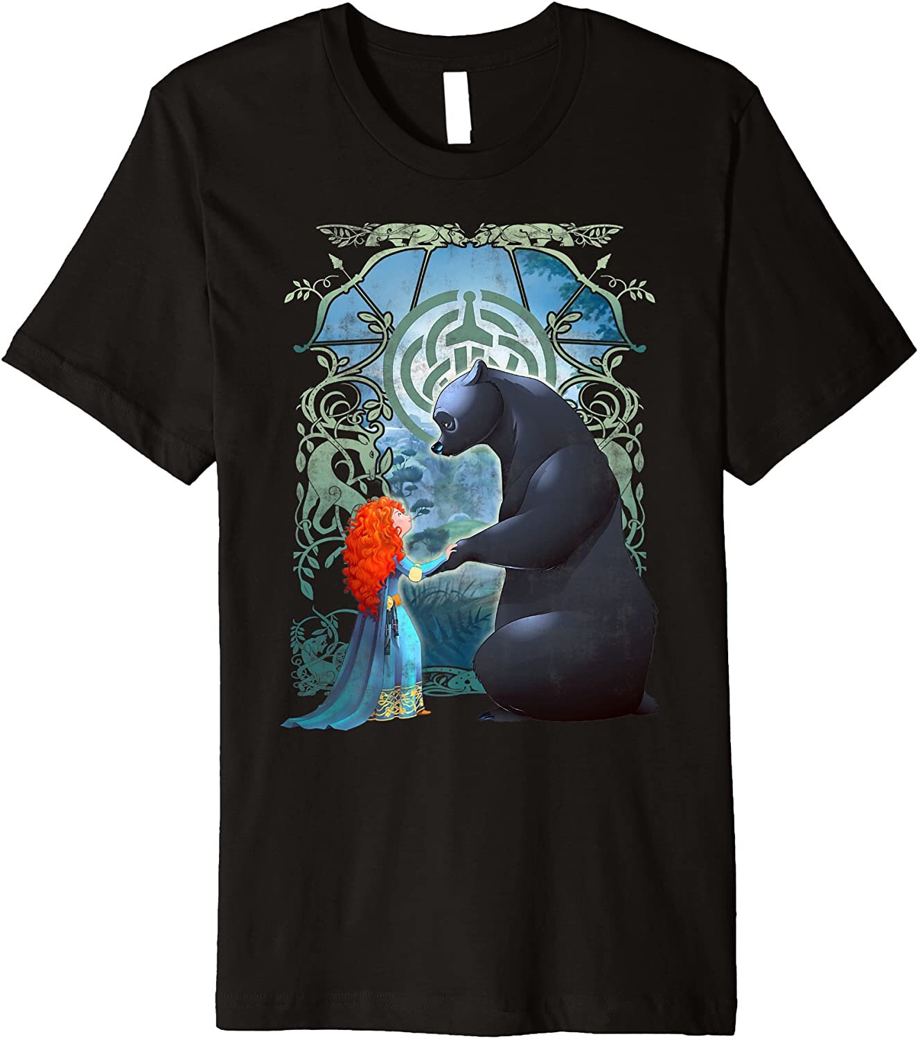 Pixar Brave PNG Merida and Bear Profile Portrait Premium SVG - Etsy