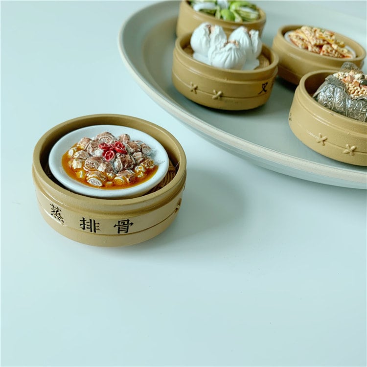 Chinese Dim Sum Magnet Dim Sum Magnet Food Miniature - Etsy