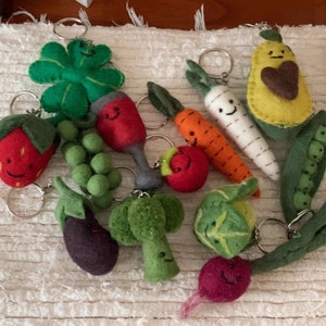 Vegetables Keychain - Etsy