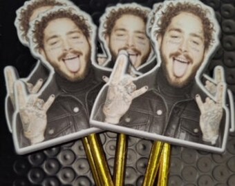 Post Malone Cupcake Toppers - Etsy
