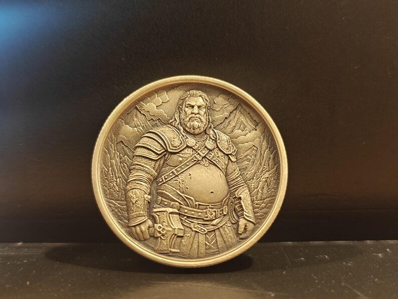 God of War Ragnarök Coin | Kratos Vs Thor Bronze Collectible - Etsy