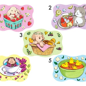 Cute Animal Postcards & Mini Prints | 4x6 Postcard Set | Animal ...