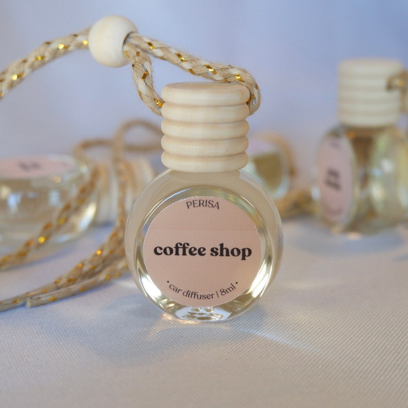 Car Diffuser, Hanging Car Oil Diffuser, Car Air Freshener, Wooden ...