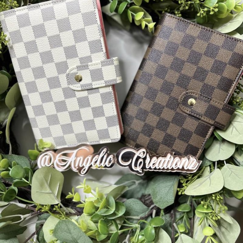 Checkered Wallet - Etsy